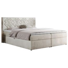 BOXBETT LEILA 120/200 Beige Velvet - H4