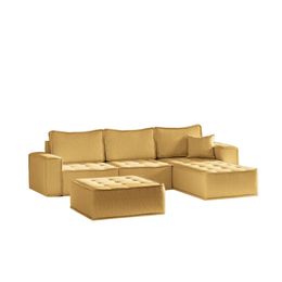 Fun M&ouml;bel ECKSOFA Sande In Raven