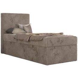 JUGENDBETT TILIO 90/200 - Hellbraun - H3 - Links Seite
