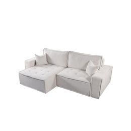 Fun M&ouml;bel ECKSOFA Schlafsofa Flosi In Raven