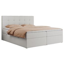 BOXBETT CENTO 140/200 Wei&szlig; Kunstleder - H3