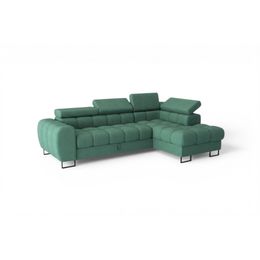 Fun M&ouml;bel ECKSOFA Bastien Mit Schlaffunktion