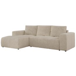 ECKSOFA MONIVA Creme Strukture - Links
