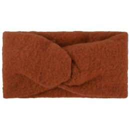 Stirnband styleBREAKER "Weiches Feinstrick Stirnband mit Twist Knoten", Damen, braun (cognac), Obermaterial: 100% Polyacryl PAN., Modisch, M&uuml;tzen Stirnband