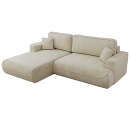 ECKSOFA OVO L Beige Velvet - Links Seite