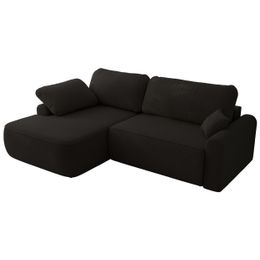 ECKSCHLAFSOFA CUBO L Schwarz Boucle - links