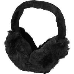 Ohrenw&auml;rmer styleBREAKER "Ohrenw&auml;rmer Einfarbig Teddypl&uuml;sch", Damen, schwarz, Obermaterial: 100% Polyester PES., Modisch, M&uuml;tzen