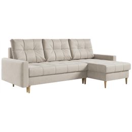 ECKSOFA Astra Beige Velvet