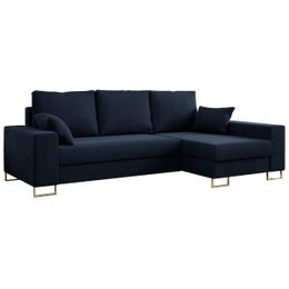 ECKSOFA Dorian Velvet Dunkelblau