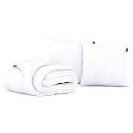 GANZJAHRESBETTDECKE hypoallergene NATENA 200/220 mit Kopfkissen 80/80