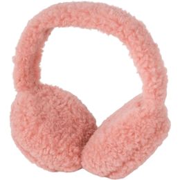 Ohrenw&auml;rmer styleBREAKER "Ohrenw&auml;rmer Teddypl&uuml;sch", Damen, rosa, Obermaterial: 100% Polyester PES., Modisch, M&uuml;tzen