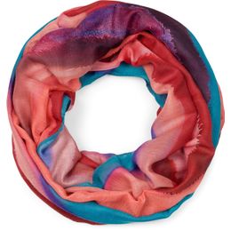 Loop styleBREAKER "Bunter Loop Aquarell Farbverlauf Streifen", Damen, rot (rot, orange), Obermaterial: 100% Viskose CV., Modisch, Modet&uuml;cher Loop