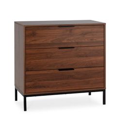 KOMMODE 80/80/40 Auri Walnussfarbe