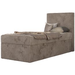 JUGENDBETT TILIO 90/200 - Hellbraun - H4 - Rechts Seite
