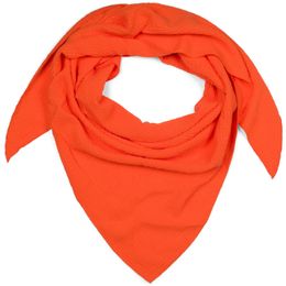Dreieckstuch styleBREAKER "Musselin Dreiecktuch Einfarbig", Damen, orange, Obermaterial: 100% Baumwolle CO., Modisch, Modet&uuml;cher