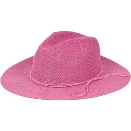 Sonnenhut styleBREAKER "Panama Strohhut", Damen, rosa (dunkelrosa), Obermaterial: 100% Papierstroh PAS., Modisch, H&uuml;te