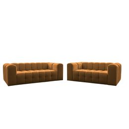 Fun M&ouml;bel SOFASET Solvie 2-3 In Moly