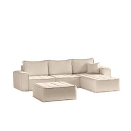 Fun M&ouml;bel ECKSOFA Sande In Raven