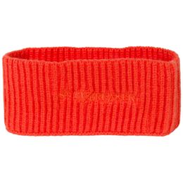 Stirnband styleBREAKER "Strick Stirnband Rippenmuster", Damen, orange, Obermaterial: 100% Polyester PES., Modisch, M&uuml;tzen Stirnband