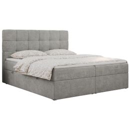 BOXBETT ERNI 120/200 - Hellgrau Strukture - H4
