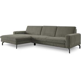 Ecksofa DIE PLANBAR "MP-IN20110 L-Form mit Kaltschaum-Polsterung", gr&uuml;n (forest), B:302cm H:87cm T:178cm, 100% Polyester, Sofas, Ecksofa, optional mit Funktionen erh&auml;ltlich