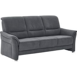 3-Sitzer DIE PLANBAR "PP-PF23182", grau (denim), B:198cm H:96cm T:93cm, 100% Polyester, Sofas, Federkernpolsterung, wahlweise mit motorischer Vorziehbank