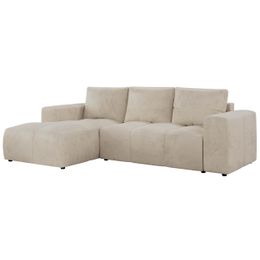 ECKSOFA MONIVA Beige Velvet - Links
