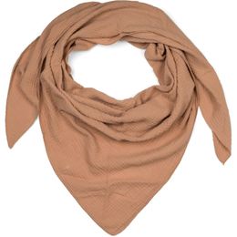 Dreieckstuch styleBREAKER "Musselin Dreiecktuch Einfarbig", Damen, braun, Obermaterial: 100% Baumwolle CO., Modisch, Modet&uuml;cher