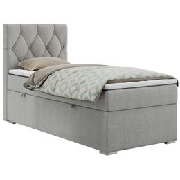 BOXBETT ALDA 90/200 Hellgrau Struktur - H4 - Links Seite