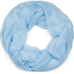 Loop styleBREAKER "Loop mit Glitzer unifarben", Damen, blau (eisblau), Obermaterial: 100% Viskose CV., Modisch, Modet&uuml;cher Loop