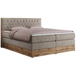 BOXSPRINGBETT AMORE KING 180/200 Beige Struktur - H4