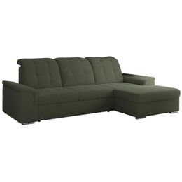 ECKSOFA MADRITO L - Gr&uuml;n Boucle - Rechts