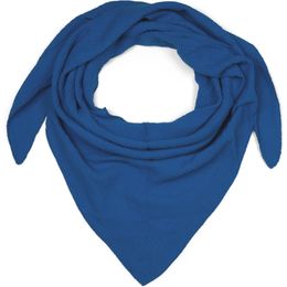 Dreieckstuch styleBREAKER "Musselin Dreiecktuch Einfarbig", Damen, blau (royalblau), Obermaterial: 100% Baumwolle CO., Modisch, Modet&uuml;cher