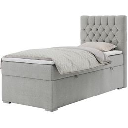 BOXBETT PERA 90/200 Hellgrau Struktur - H3 - Rechts Seite