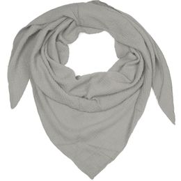 Dreieckstuch styleBREAKER "Musselin Dreiecktuch Einfarbig", Damen, grau, Obermaterial: 100% Baumwolle CO., Modisch, Modet&uuml;cher
