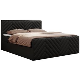 BOXBETT PARIS DUO 120/200 - Schwarz Kunstleder - H3