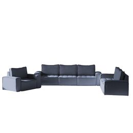 Fun M&ouml;bel SOFASET Sande 3-2-1 In Raven