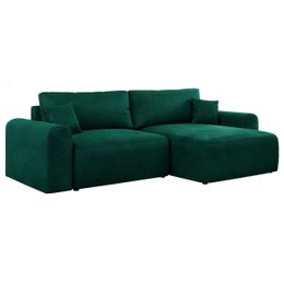 ECKSOFA NELSON Dunkelgr&uuml;n Velvet