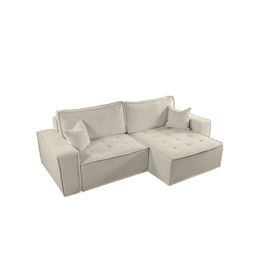 Fun M&ouml;bel ECKSOFA Schlafsofa Flosi In Raven