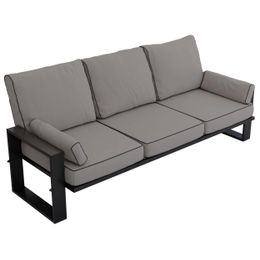 GARTENSOFA Elba 3 Sitzer - Grau