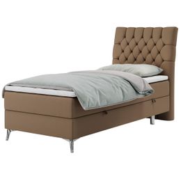 BOXBETT MILEN 90/200 Braun Kunstleder - H4 - Rechts Seite