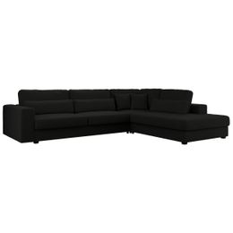 ECKSOFA Savona Schwarz Boucle - rechts