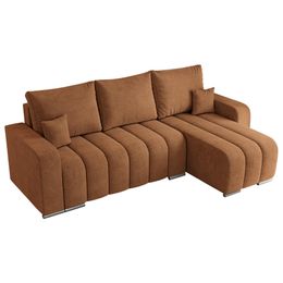 ECKSOFA KIRASSO L Orange Stukture