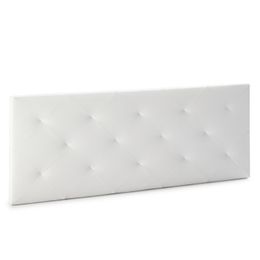 KOPFTEIL 160x60 cm Rombo Wei&szlig;