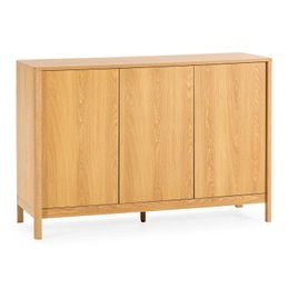 SIDEBOARD Nassau 3 t&uuml;ren Eichenfarbe