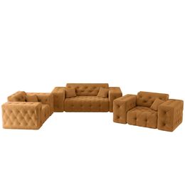 Fun M&ouml;bel SOFASET Chantal In Moly
