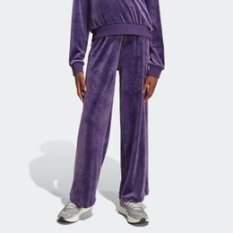 Sporthose adidas Sportswear "SEASONAL ESSENTIALS HOLIDAY PACK WIDE LEG", M&auml;dchen, Gr. 164, N-Gr, aurora plum,, Obermaterial: 94% Polyester, 6% Elasthan, Hosen Sporthose, weite Passform, f&uuml;r Kinder, aus Polyester und Elasthan