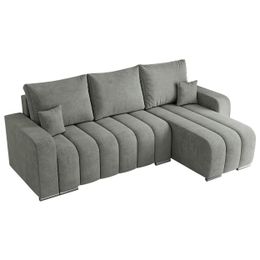 ECKSOFA KIRASSO L Grau Stukture