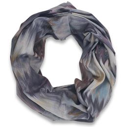 Loop styleBREAKER "Loop Schal mit Aquarell Wellenmuster", Damen, schwarz (schwarz, violett), Obermaterial: 100% Viskose CV., Modisch, Modet&uuml;cher Loop