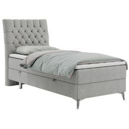 BOXBETT MILEN 90/200 Hellgrau Struktur - H3 - Links Seite